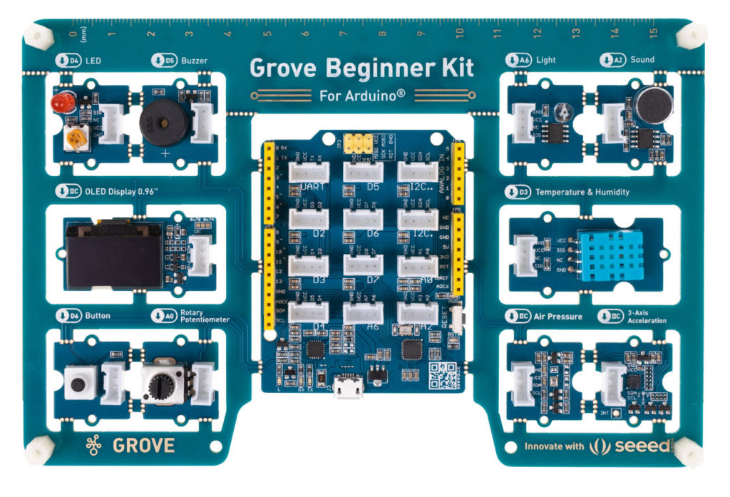 Grove Beginner Kit For Arduino Features Arduino Uno Compatible Board